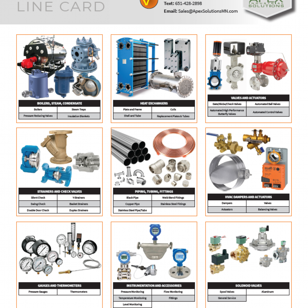 mechanical-contractor-line-card · Apex Industrial Solutions
