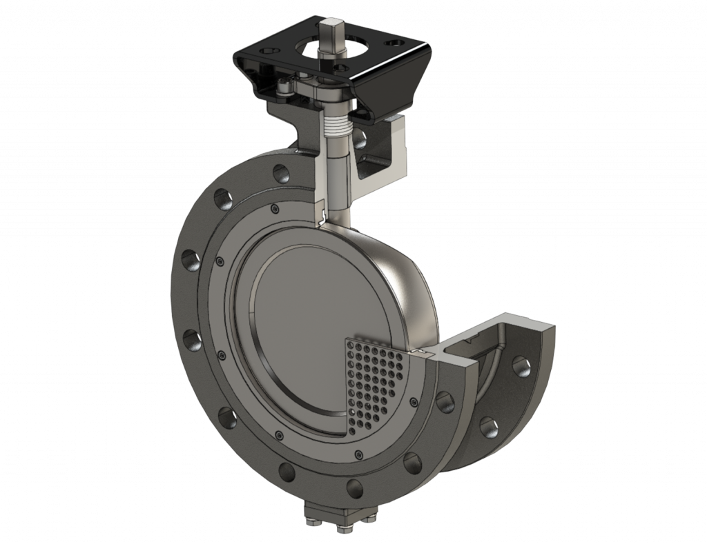 Diffuser-Plate Control Butterfly Valve · Apex Industrial Solutions